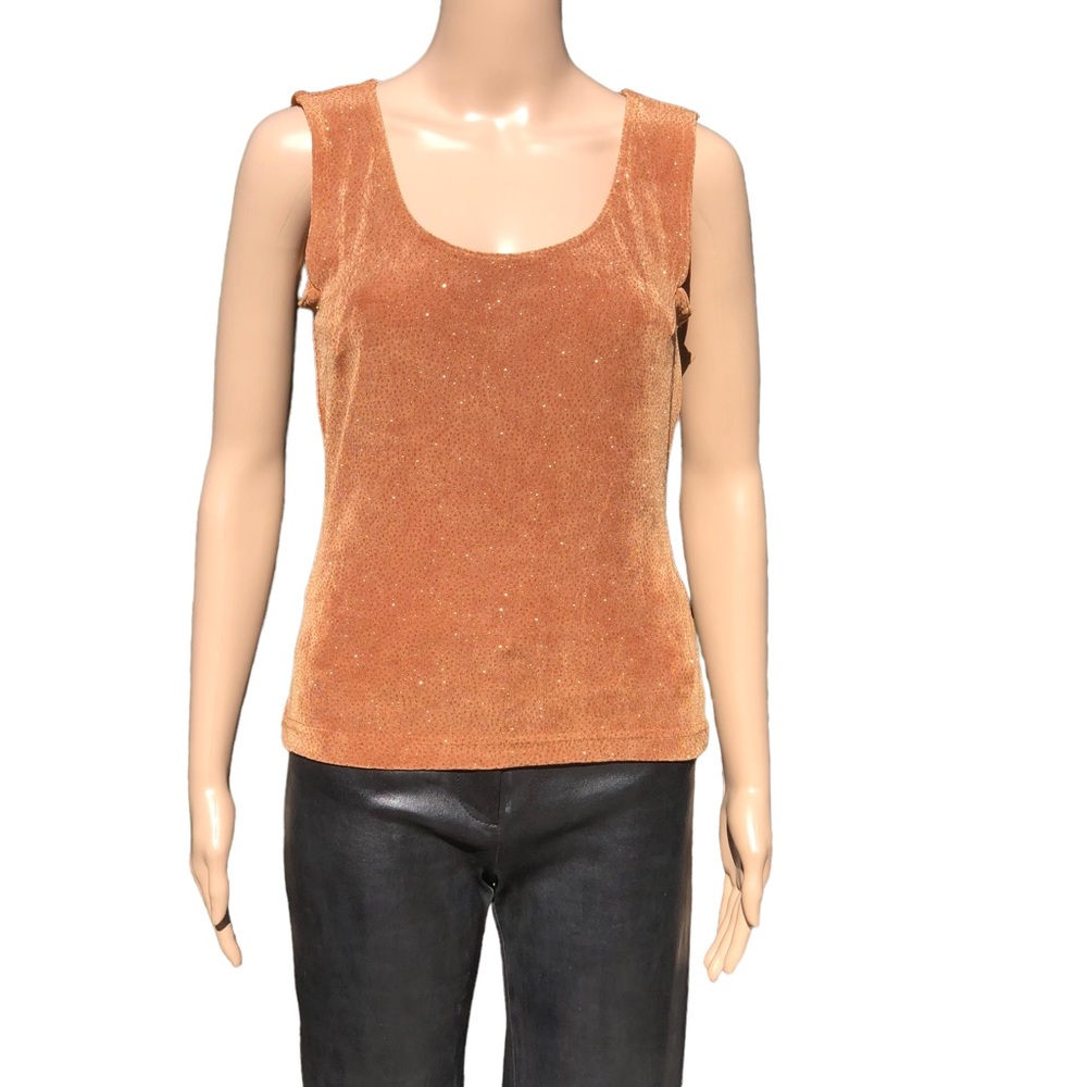 Bronze Color With Gold Glittering Accents Top And Car… - Gem